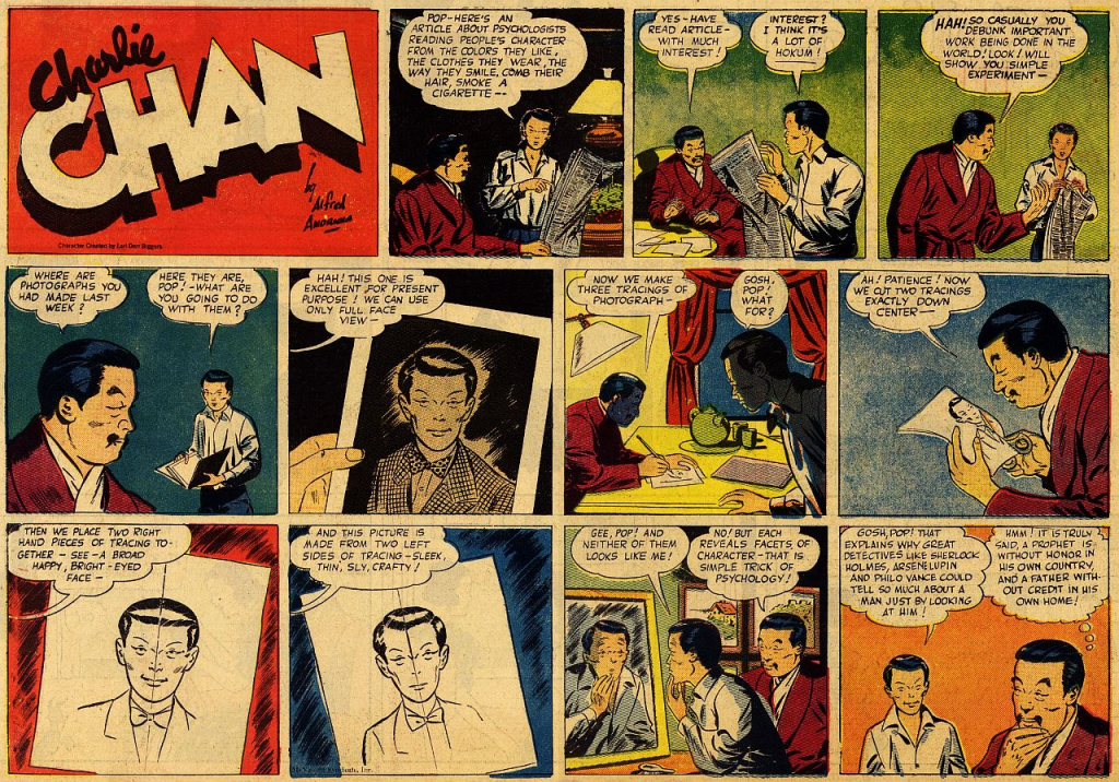 Sunday Comics: March 16, 1941 - The Charlie Chan Family Home