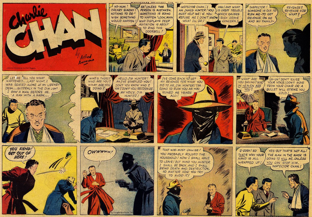 Sunday Comics: March 23, 1941 - The Charlie Chan Family Home