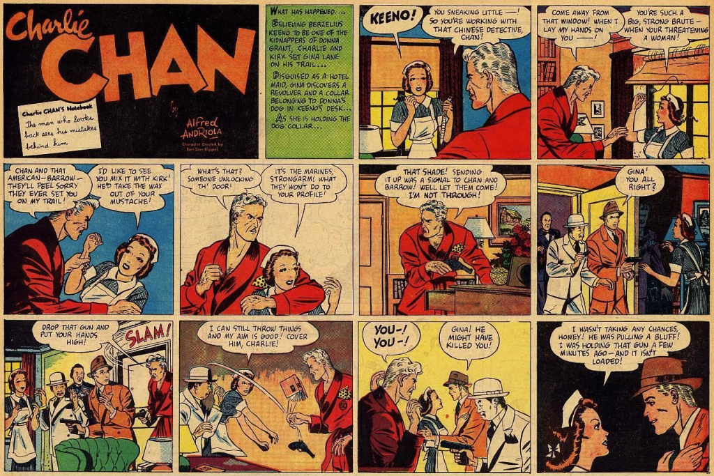 Sunday Comics: March 19, 1939 - The Charlie Chan Family Home