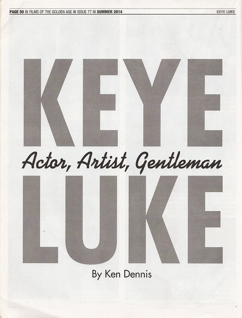 Study: Keye Luke (KL017) - The Charlie Chan Family Home