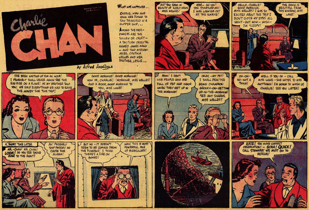 Sunday Comics: June 25, 1939 - The Charlie Chan Family Home
