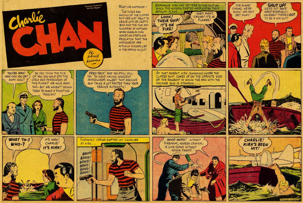 Sunday Comics: July 23, 1939 - The Charlie Chan Family Home