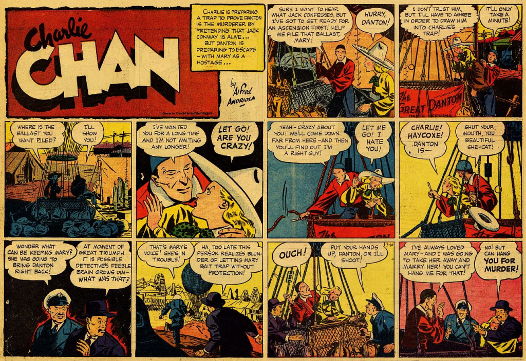 Sunday Comics: March 10, 1940 - The Charlie Chan Family Home