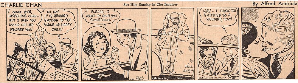 Daily Comics: June 1939 - The Charlie Chan Family Home